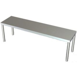Deluxe 16 GA Stainless Steel Single Overshelves
