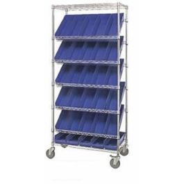Chrome Slanted Wire Shelving