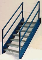 Steel Crossover Bridge, Stair Sections